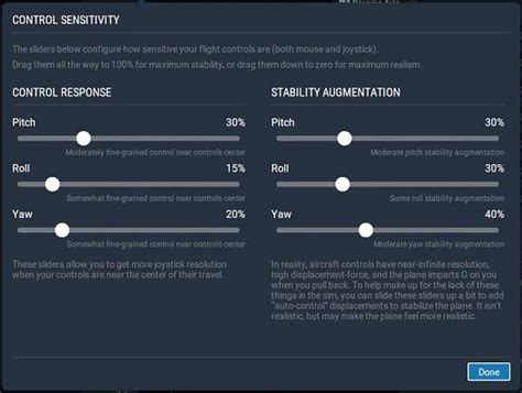 Control Sensitivity XP General Discussion X Plane Org Forum