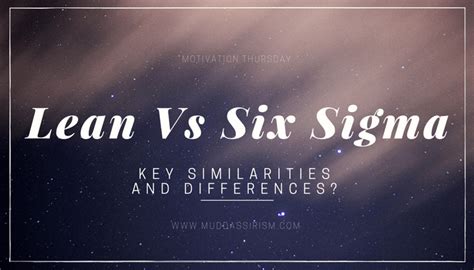 Lean And Six Sigma Key Similarities And Differences
