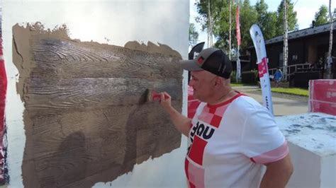 Декоративная штукатурка под Дерево CreativTop, технология нанесения на ...