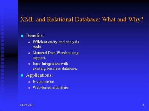 Rainbow Xml And Relational Database Design Implementation Test