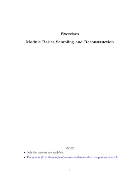 3 Saa Exercises Pdf Sampling Signal Processing Spectral Density