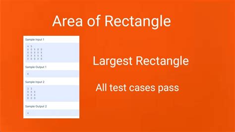 Area Of Rectangle Largest Rectangle Ccbp Youtube