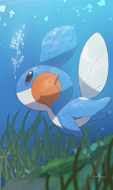 Nullma Mudkip Nintendo Pokemon Highres Air Bubble Bubble Gen 3 Pokemon No Humans