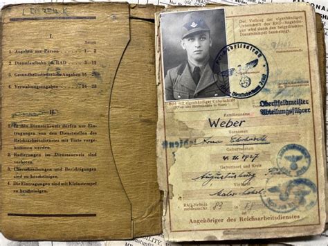 Kurland Docs Rad Dienstausweis Rad Abt4280 Weber