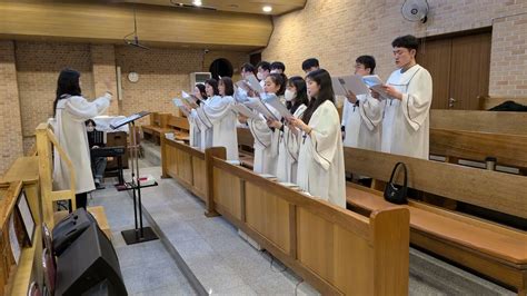 상촌성당 청년성가대 나는 세상의 빛 입니다 가톨릭성가 421 원선오 Youtube