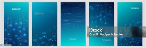 Vector Illustration Binary Code Dark Background Software Programming Concept Glowing Numbers And