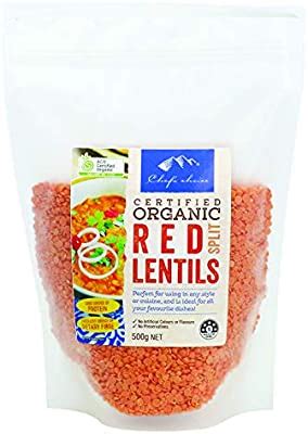 Lentils Red Split Organic G Mediterranean Wholesale Foods