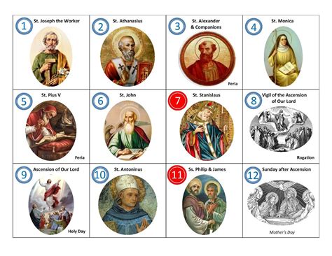 List Of Catholic Saints Names And Meanings Printables Templates Free