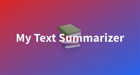 Mytempid1mytextsummarizer At Main