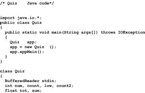 Multiple Choice Java
