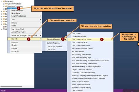 Check Disk Space Utilization By Tables In Sql Server Database