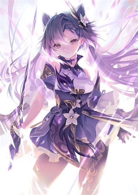 Keqing Genshin Impact Drawn By Kokarikku File Danbooru