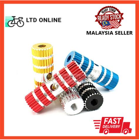 Aluminum Alloy Bicycle Foot Pegs Front Rear Axle Footrest Stunt Pegs