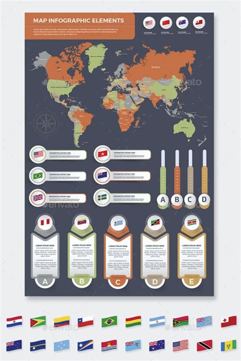 Maps Infographics Masterbundles