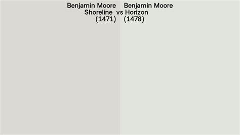 Benjamin Moore Shoreline Vs Horizon Side By Side Comparison
