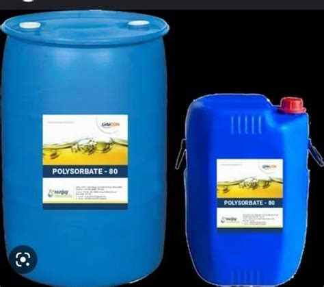 Tween 80 Polysorbate 80 Polyoxyethylene Sorbitan Monooleate 50kg At ₹ 120 Kg In Mumbai