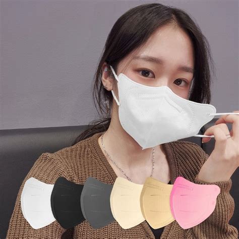 국산 귀편한 새부리형 프리미엄 컬러 마스크 Kf94 대형 100매 숨편한 황사방역 데일리 마스크