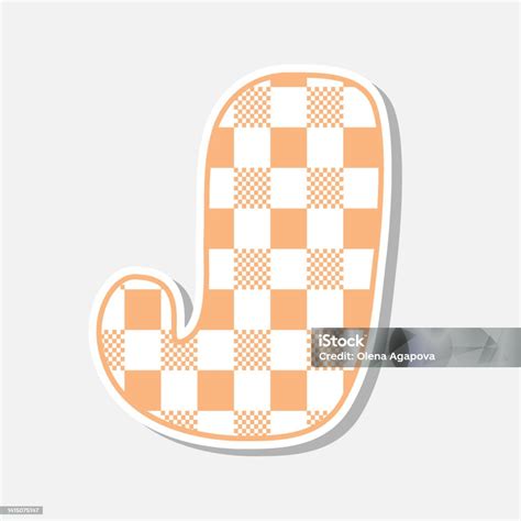 패치 워크 손으로 그린 섬유 글꼴 스크랩북 또는 콜라주 디자인을위한 귀여운 섬유 글꼴 악의적 인 패턴으로 장식을위한 패치 워크 알파벳 문자 개체 그룹에 대한 스톡 벡터 아트