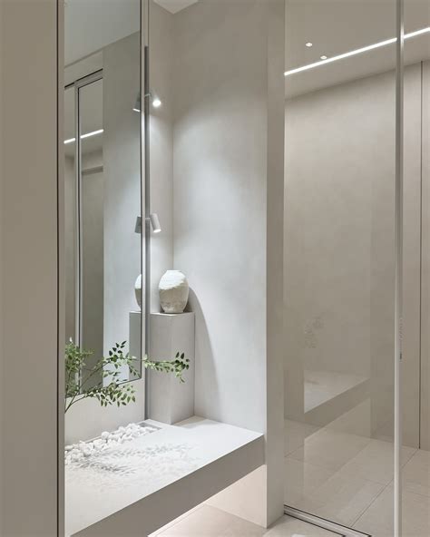 청라인테리어 김포인테리어 마포인테리어 디자인제곱 복도 끝에 수납장과 거울을 배치하여 공간에 시각적인 깊이감을