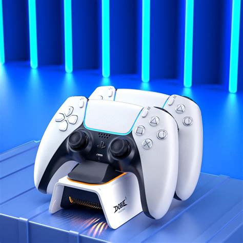 Ps5 Controller Charger Station Fast Dual Charging Dock With Led Indicator Compact Usb Stand