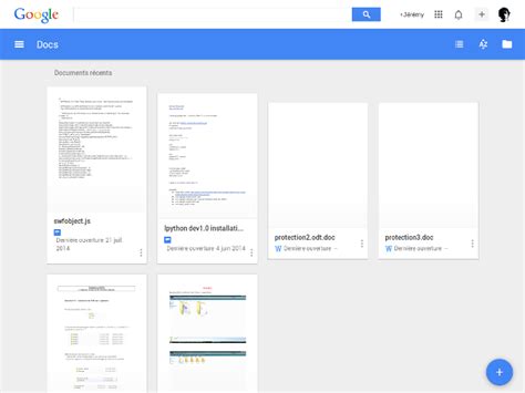 Google Material Design Dans Docs Sheets Et Slides Sur Le Web