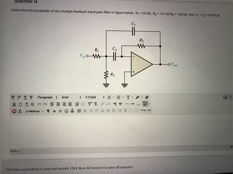 Solved QUESTION Determine The Bandwidth Of The Chegg