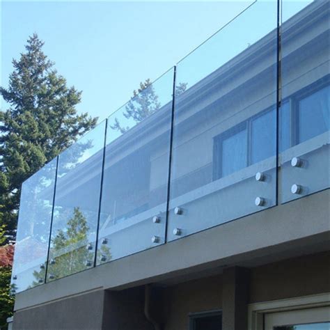 Standoff Glass Railing Systems Patch Fitting Glass Balustrade For