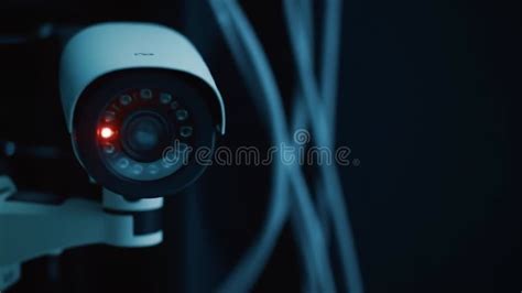 Surveillance Camera Captures Activity In Dimly Lit Control Room Setting Stock Video Video Of