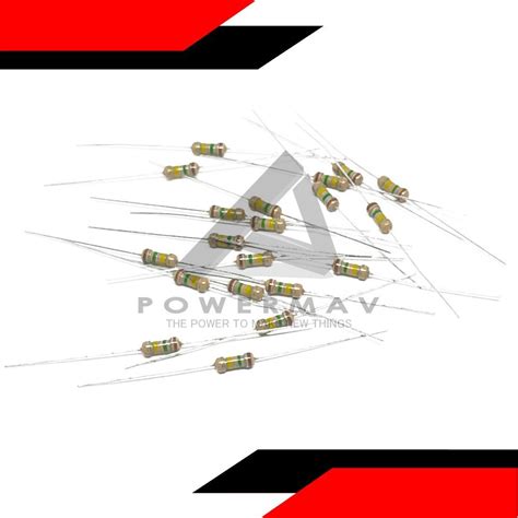 20pcs 150k Ohms 4 Band Resistor 1 4w Powermav Electronics Store