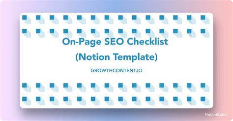 The Best Notion Templates For Seo