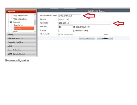 Fortigate Firewall Basic Knoweledge To Configure Router Docx