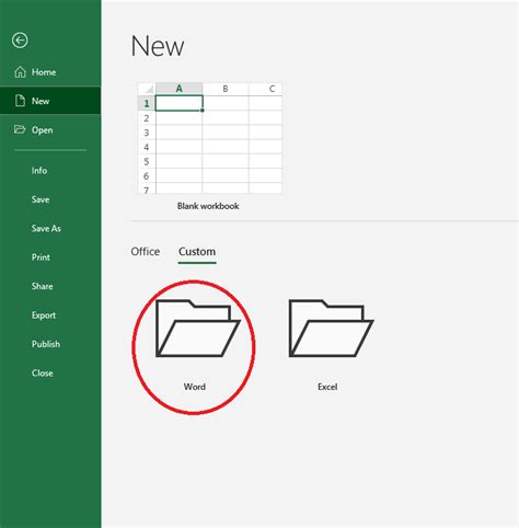 Office 365 Excel Personal Template Reg Create Word Folder Cloud