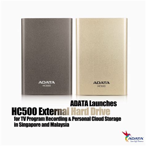 ADATA Launches HC External Hard Drive For TV Program Recording Personal Cloud Storage In
