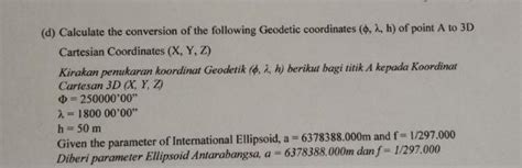 Solved D Calculate The Conversion Of The Following Chegg Com