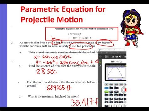 Projectile Motion Equations In Feet