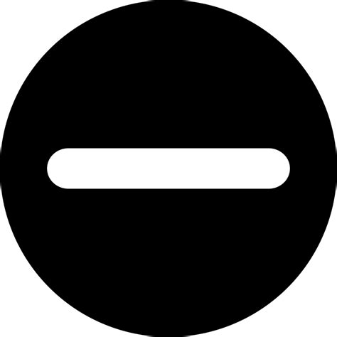 Minus Symbol Png Minus Sign Black Minus Sign Symbol CleanPNG