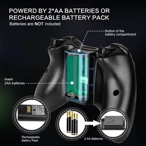 Xbox 360 슬림 Pc 비디오 게임 콘솔용 무선 게임패드 게임 컨트롤러 3d 로커 조이스틱 게임 핸들 액세서리 24g