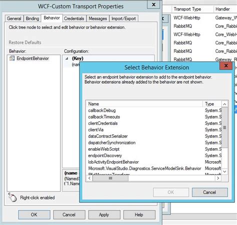 Wcf Biztalk Endpointbehavior Not Showing Installing Blogical