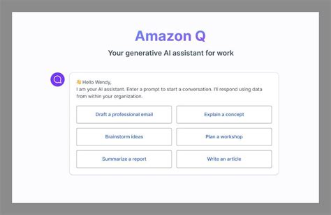 Amazons Answer To Chatgpt Is A Workplace Assistant Called Q Wired