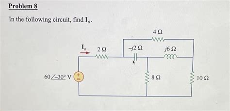 Solved In The Following Circuit Find I Chegg Com