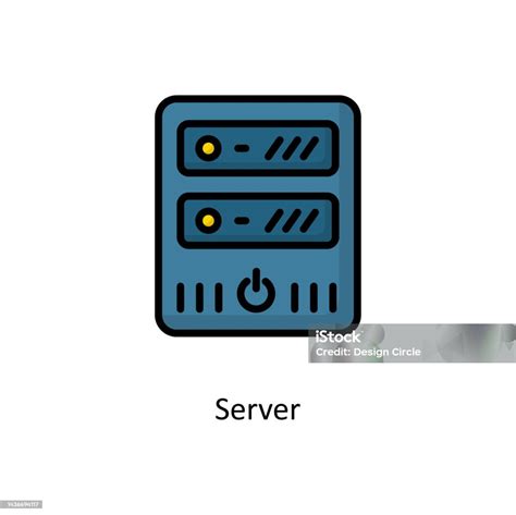 서버 벡터 채워진 개요 아이콘 디자인 그림입니다 흰색 배경 Eps 10 파일의 클라우드 컴퓨팅 기호 고객에 대한 스톡 벡터 아트