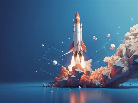 Dynamic Progression Abstract Digital Growing Arrows Up Graph Chart Premium Ai Generated Image