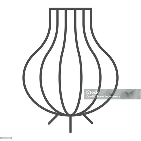 양파 얇은 선 아이콘입니다 흰색에 격리 된 매운 음식 벡터 그림입니다 유기농 야채 개요 스타일 디자인 웹 및 응용 프로그램을 위해 설계 Eps 10 10에 대한 스톡 벡터