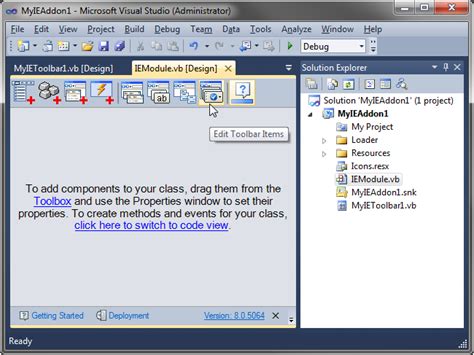 Create Ie Toolbar In C Vbnet C Add A Custom Button For Internet Explorer