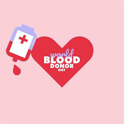 Premium Vector World Blood Donor Day Design Vector