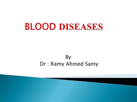 Ppt Blood Diseases Overview And Diagnosis Powerpoint Presentation