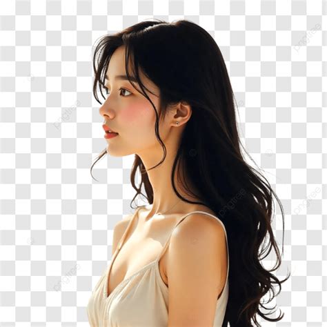 젊은 아시아 여자 옆모습 긴 검은 웨이브 머리 부드러운 조명 C 이미지 클립 아트 클립 아트 젊은 아시아 여자 Png 일러스트 및 이미지 에 대한 무료 다운로드