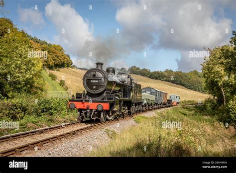 Br 7f 2 8 0 No 53808 Passes Kentsford On The West Somerset Railway