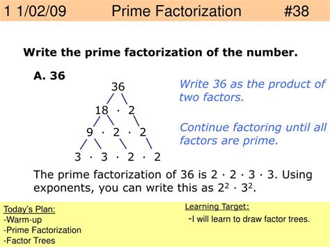 PPT 1 1 02 09 Prime Factorization 38 PowerPoint Presentation Free Download ID 6843588