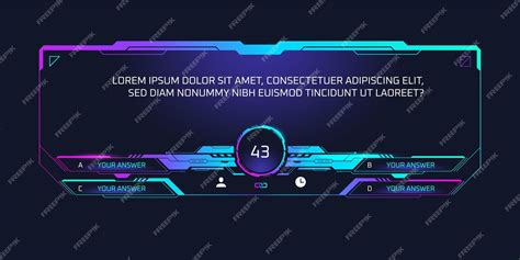 Premium Vector Quiz Game Questions Millionaire Tv Intellectual Show